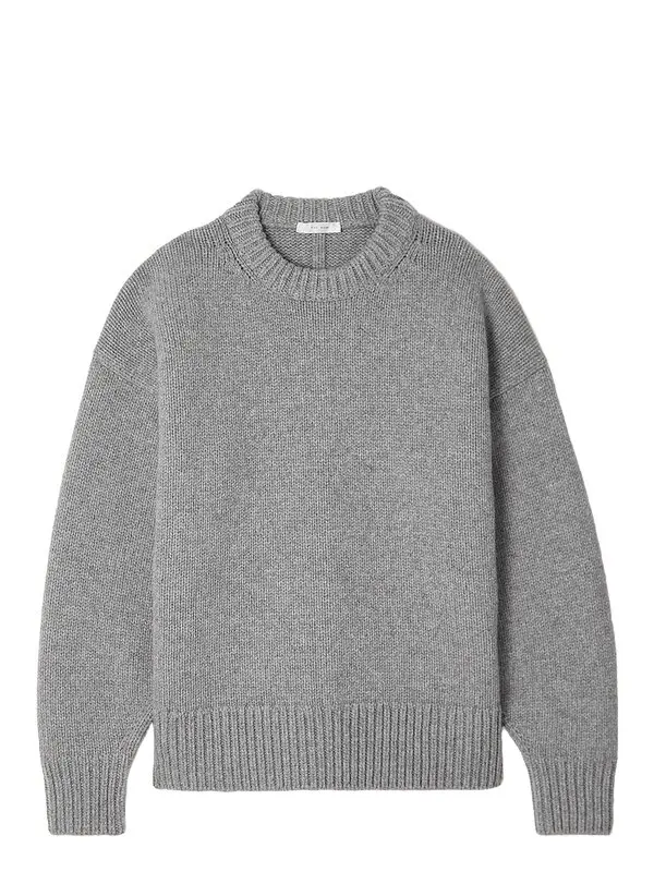 THE ROW Essentials Ophelia Oversized Wool And Cashmere-blend Sweater - Gray