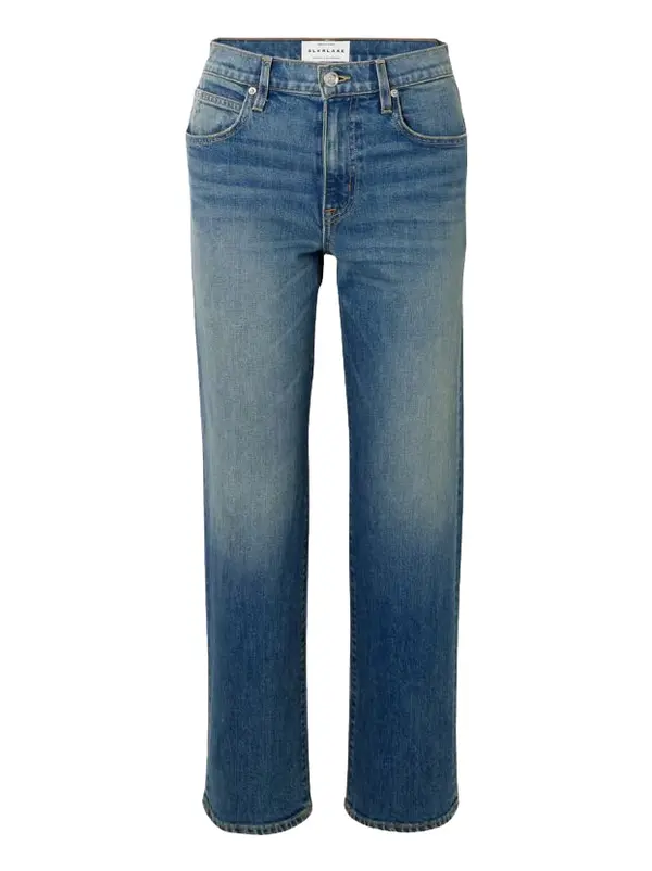 SLVRLAKE Sophie Long Mid-rise Straight-leg Jeans - Blue