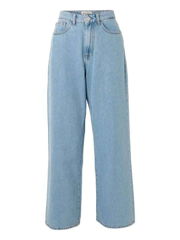 RÓHE Mid-rise Wide-leg Jeans - Blue