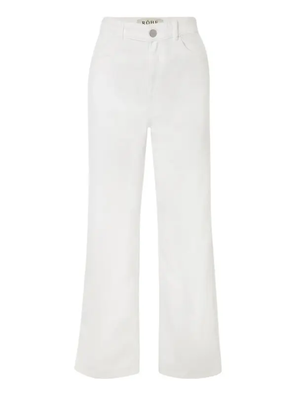 RÓHE Mid-rise Straight-leg Jeans - White