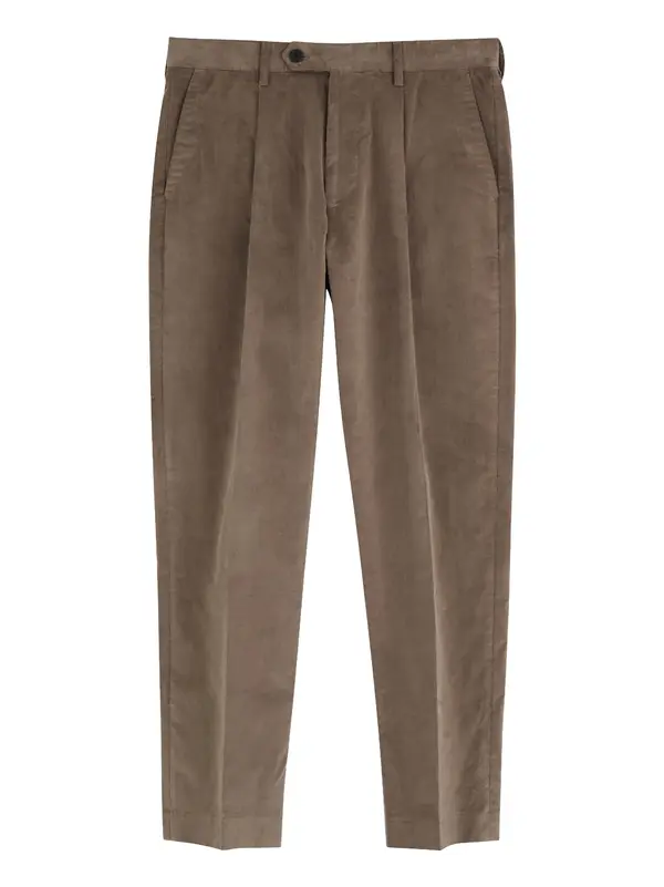Paul Smith Tapered-leg Corduroy Trousers - Brown