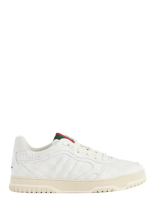 Gucci Re-web Supreme Canvas Low-top Sneakers - White