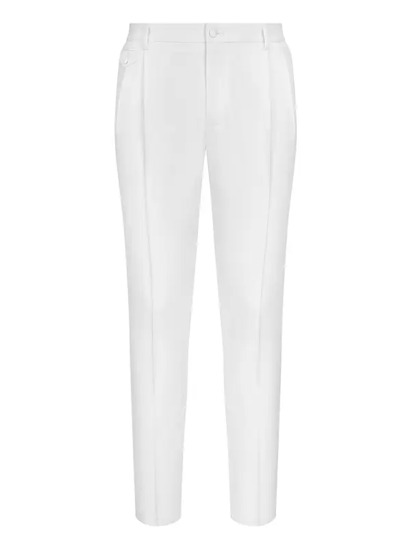 Dolce & Gabbana Classic Wool Trousers - White