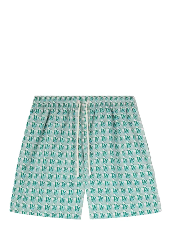 Palm Angels Pa Diamonds Swim Shorts - Green