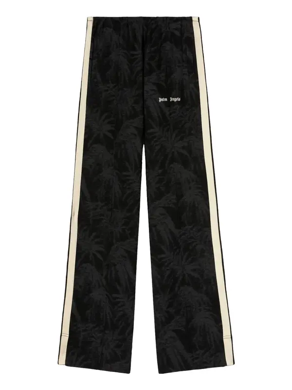 Palm Angels Palms-jacquard Track Pants - Black