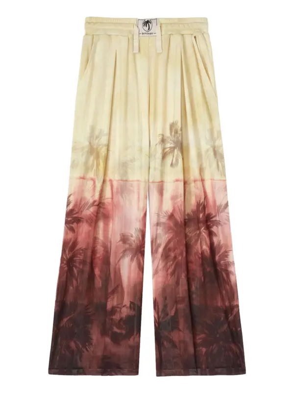 Palm Angels Sunset Palms Trousers - Neutrals