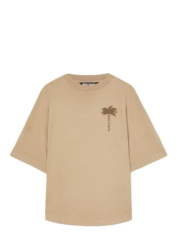 Palm Angels Palms Over T-shirt - Neutrals