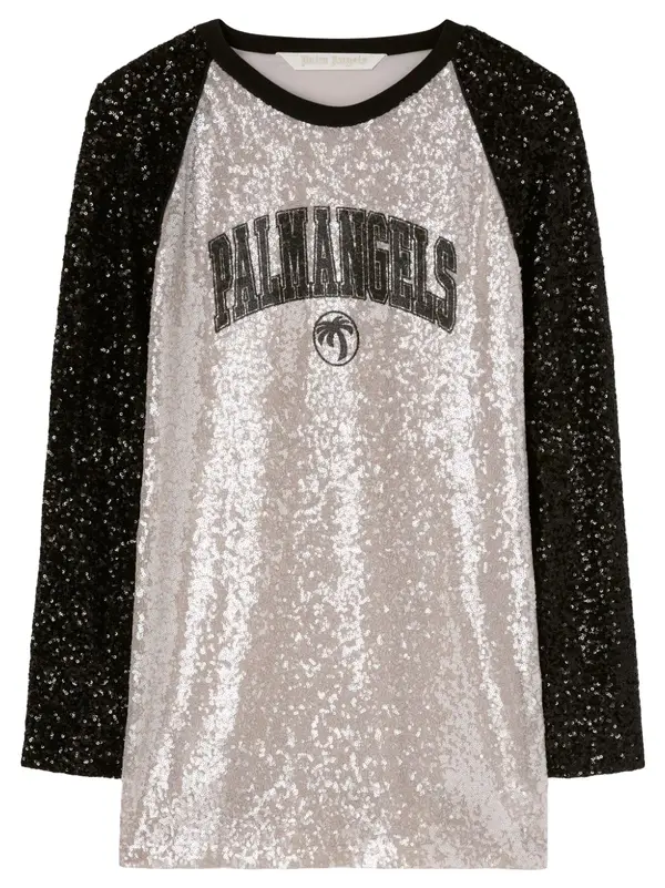 Palm Angels College Palm Mini Dress - Grey