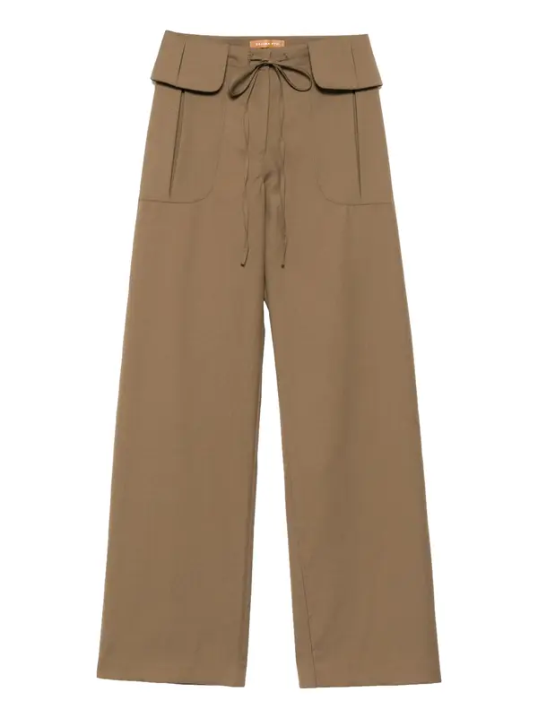 REJINA PYO Sonia Straight Trousers - Neutrals