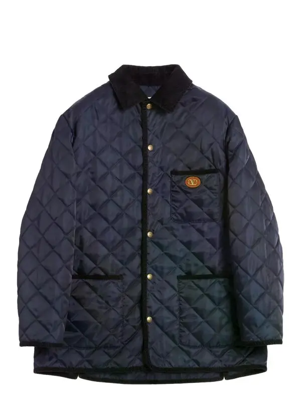 Valentino Garavani Vlogo Patch Jacket - Blue
