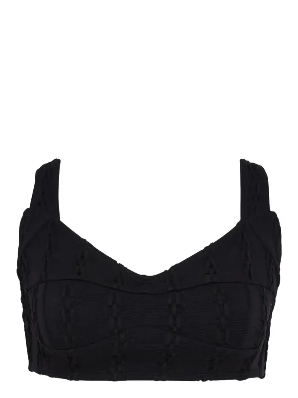 AMIR SLAMA Sleeveless Top - Black