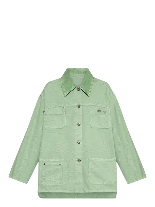 Blumarine Patch-pocket Shirt Jacket - Green