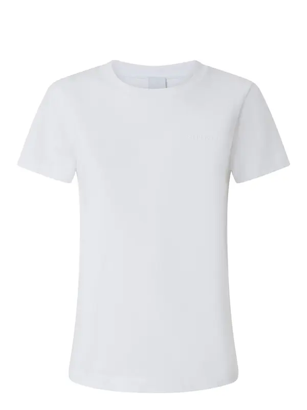 Pinko Logo-embroidered T-shirt - White