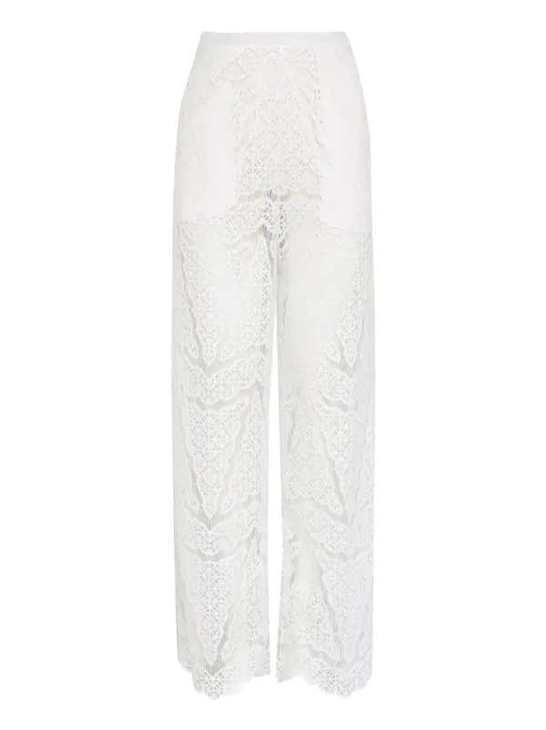 AMIR SLAMA Lace Trousers - White