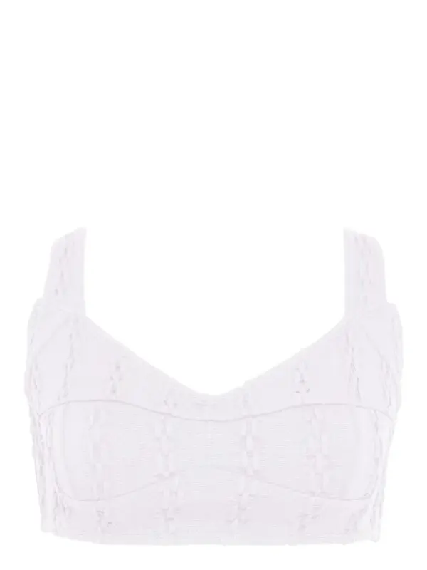 AMIR SLAMA Sleeveless Top - White