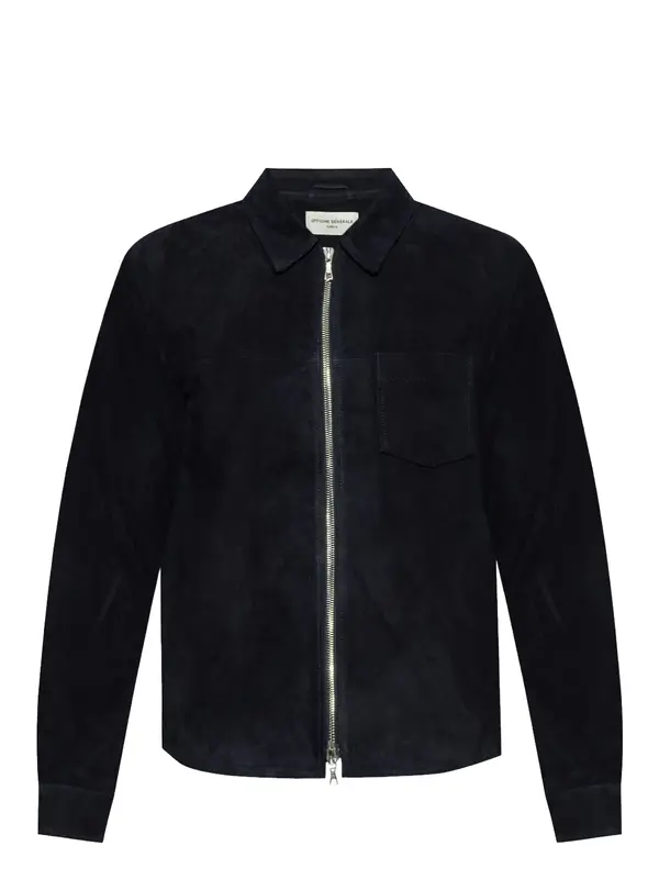 Officine Générale Suede Jacket - Blue