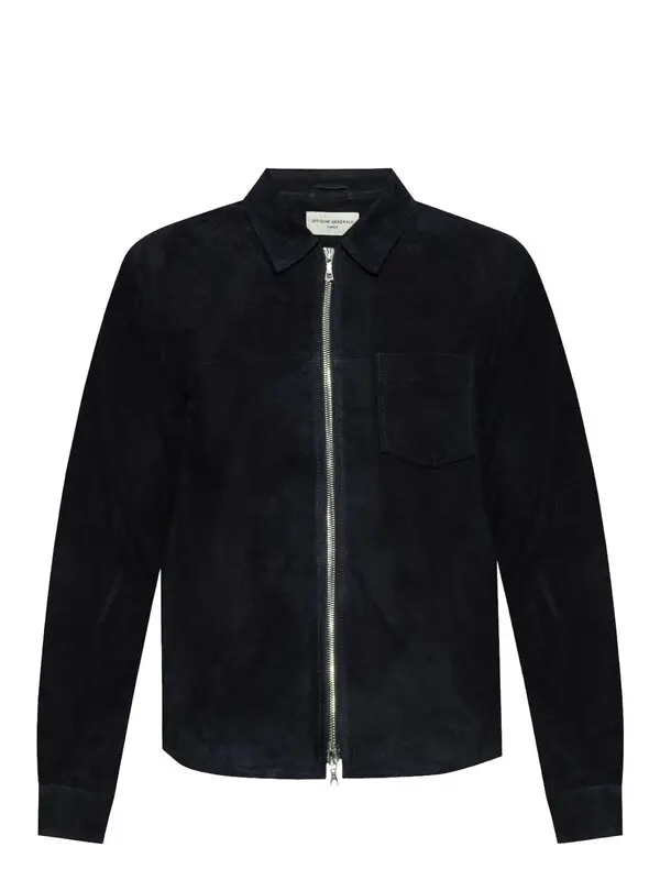 Officine Générale Suede Jacket - Blue