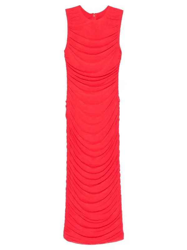 ROTATE BY BIRGER CHRISTENSEN Mesh Midi Dress - Red