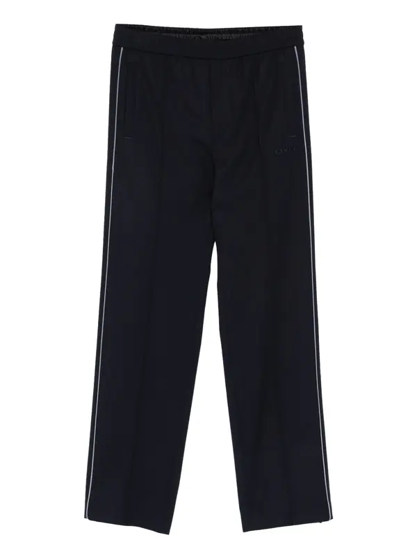 Gucci Logo-patch Trousers - Blue