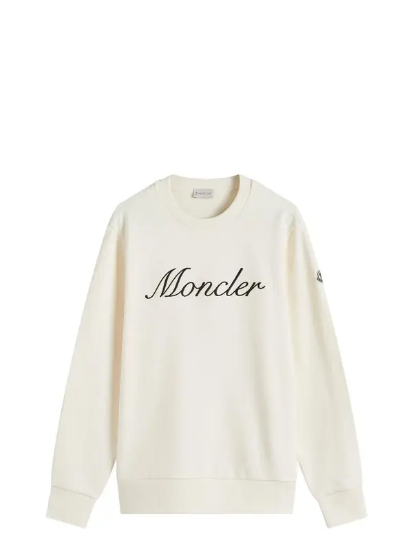 Moncler Emerized Fleece Long Sleeve T-shirt - White