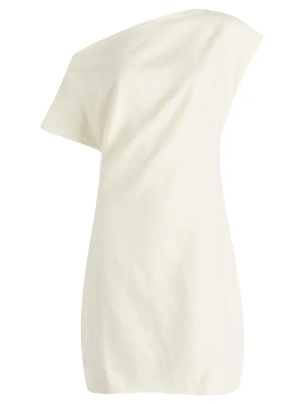 ST. AGNI Asymmetric Mini Dress - Ivory