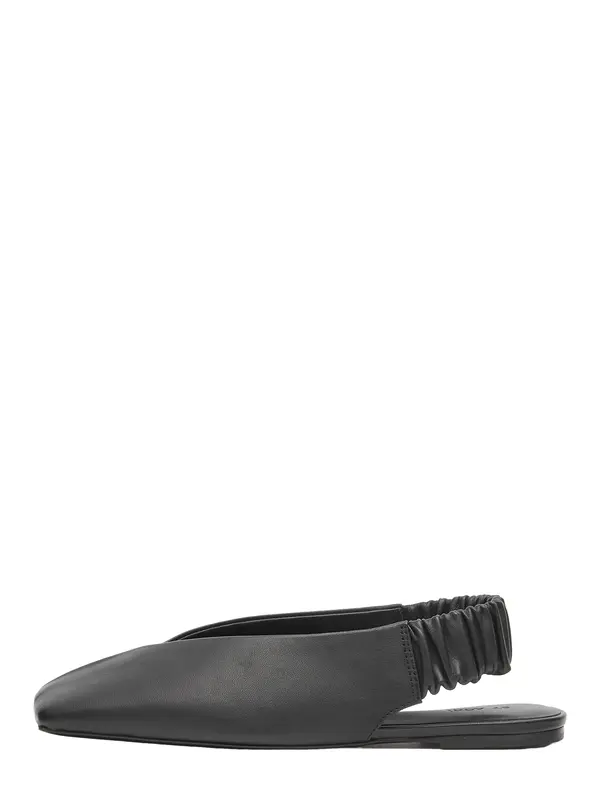 ST. AGNI Envelope Sling Back Flats - Black