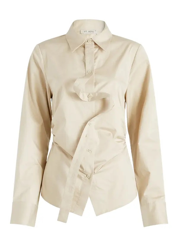 ST. AGNI Deconstructed Shirt - Champagne