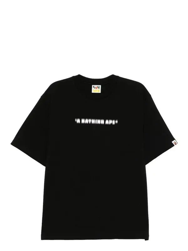 A BATHING APE Pixal Logo T-shirt - Black