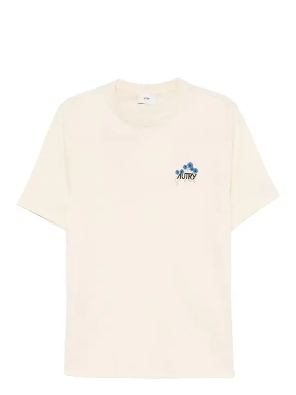 AUTRY Logo-print T-shirt - Neutrals