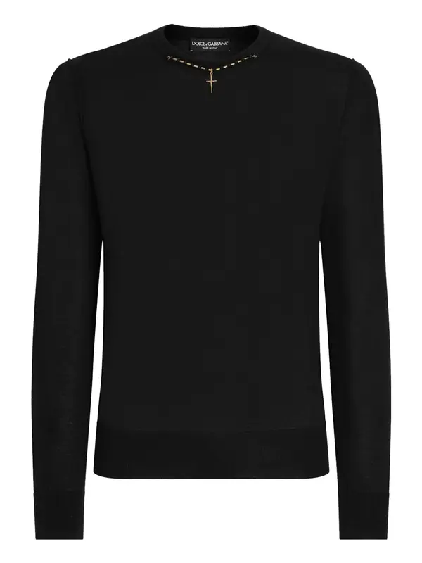 Dolce & Gabbana Appliqué Sweater - Black