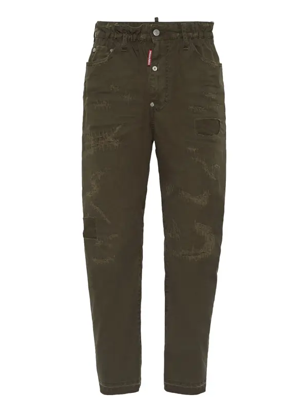 Dsquared2 Distressed Trousers - Green