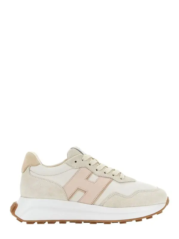 Hogan Logo-patch Sneakers - Neutrals