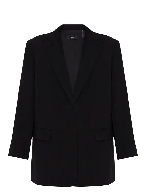 Theory Crepe Blazer - Black