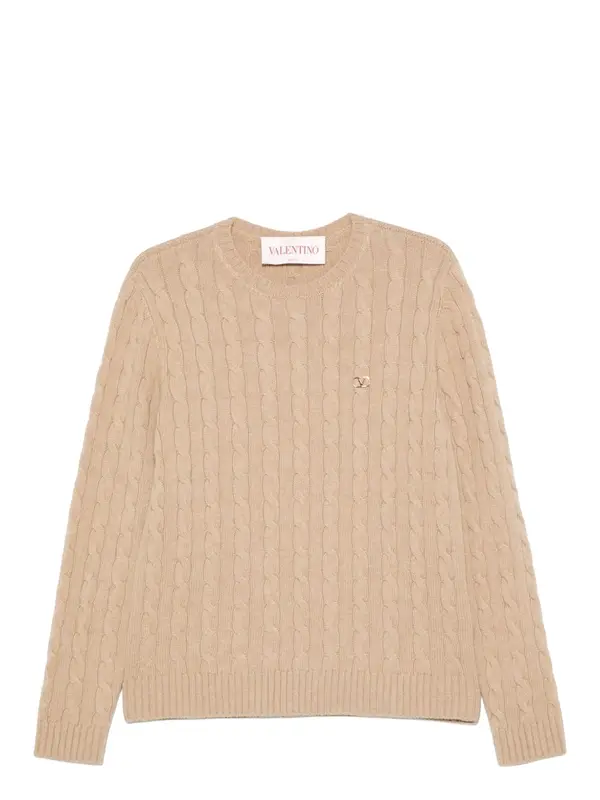 Valentino Garavani Cable-knit Sweater - Neutrals