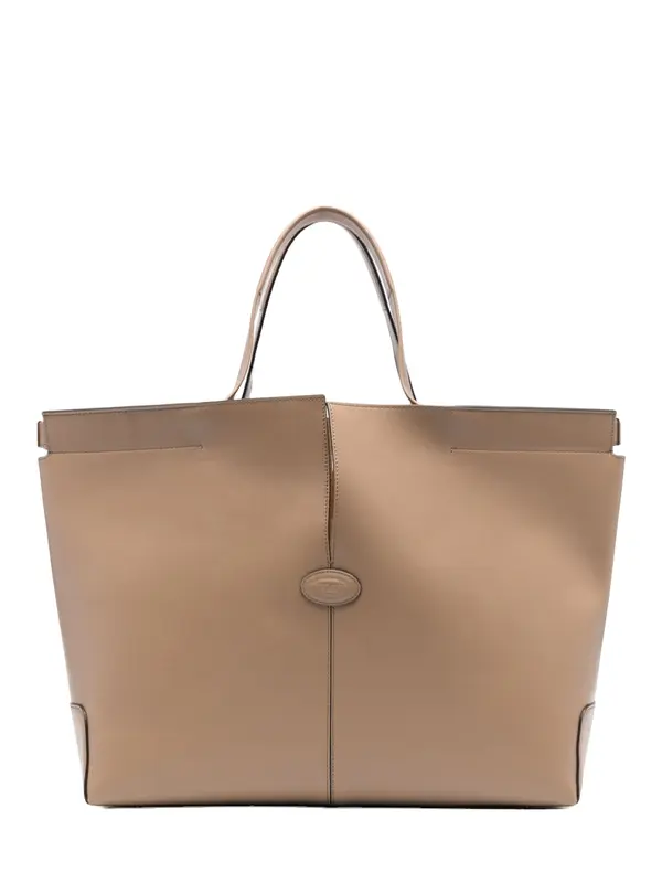 TOD'S Medium Leather Tote Bag - Brown
