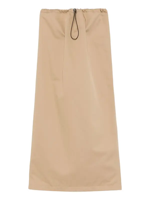 A.M.G. Twill Maxi Skirt - Neutrals