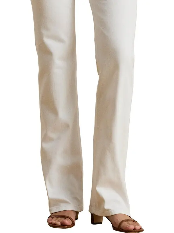 Ralph Lauren High-rise Straight Jean - White Wash