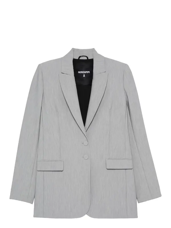 Patrizia Pepe Mélange Blazer - Grey