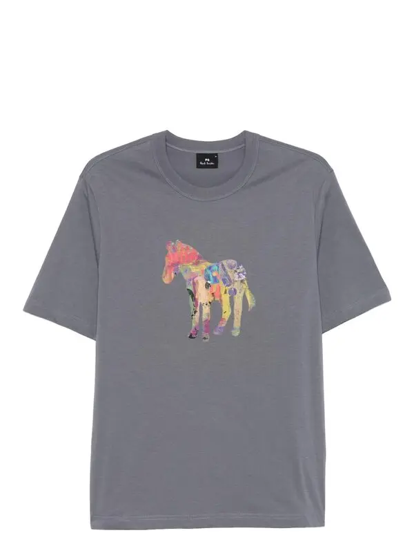 Paul Smith Zebra-print T-shirt - Blue