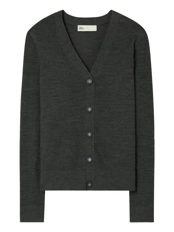 Tory Burch Simone Cardigan - Grey