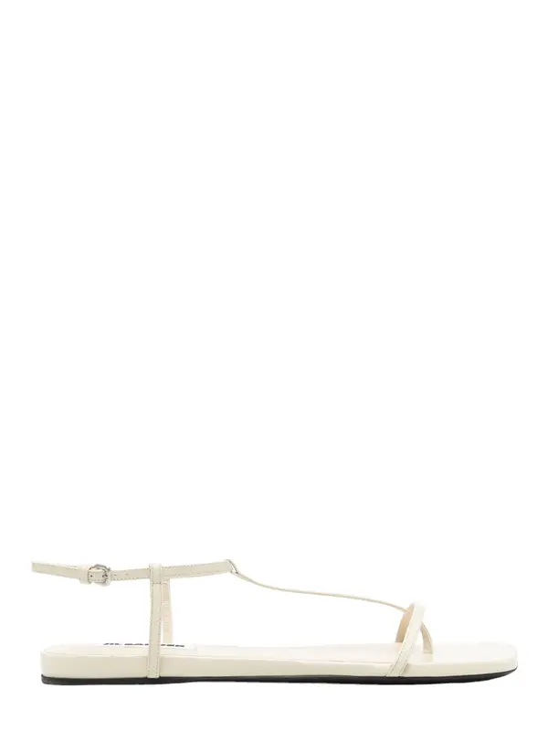 JIL SANDER Square-toe Thong Sandals - White