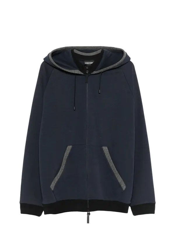 Emporio Armani Zip-up Hoodie - Blue