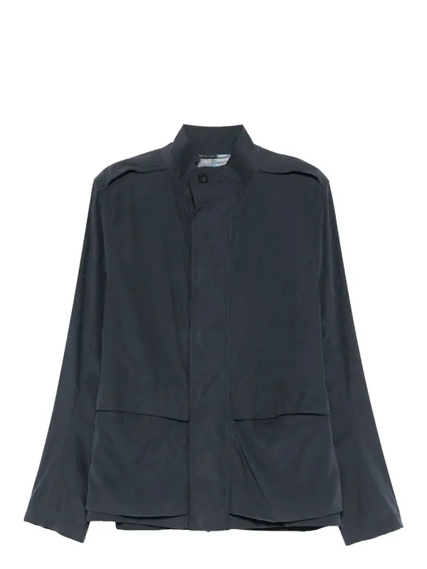 Emporio Armani Martingale-strap Jacket - Blue