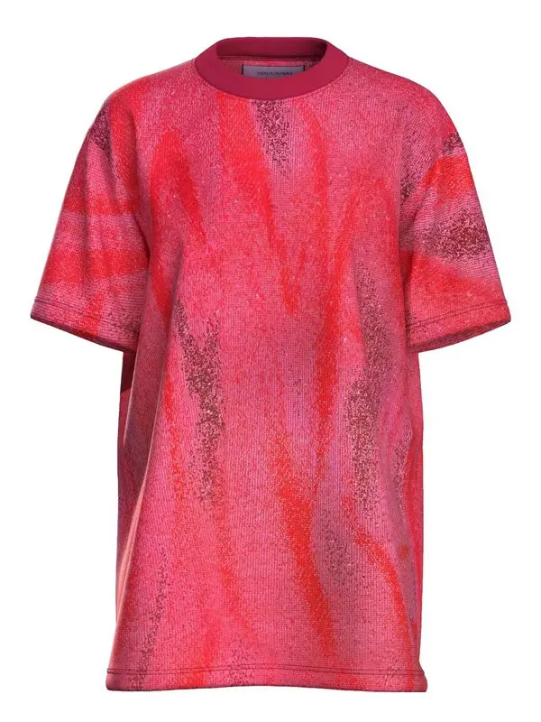 MARGHERITA MACCAPANI Jacquard T-shirt - Pink