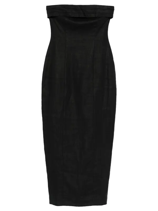 Faithfull The Brand Fleuri Midi Dress - Black