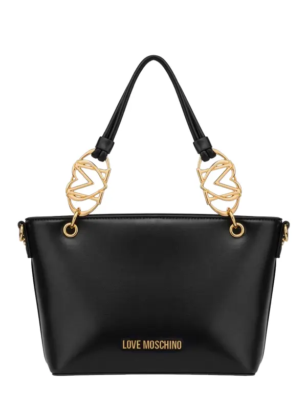 Moschino Logo-lettering Tote Bag - Black