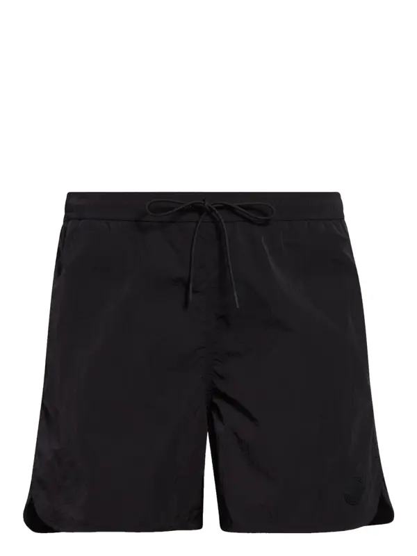 Moncler Crinkled Nylon Swim Trunks - Black