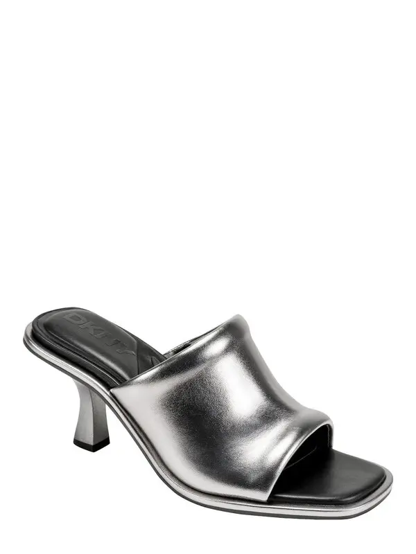 Dkny Metallic Sandals - Nickel