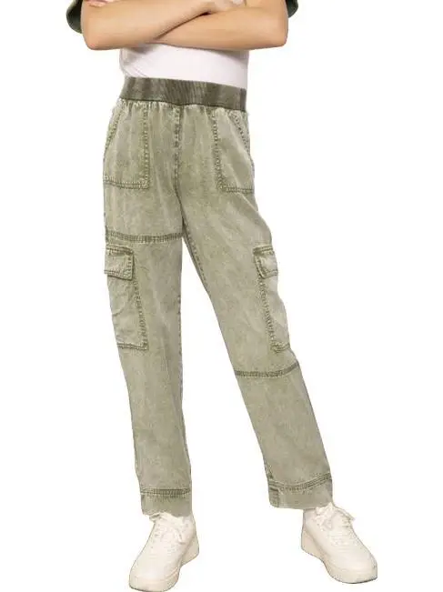 Central Park West Beck Tencel Cargo Trouser - Olive
