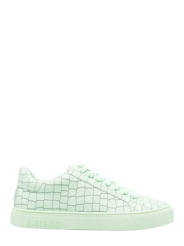 HIDE&JACK Essence Croco Textured Sneakers - Green